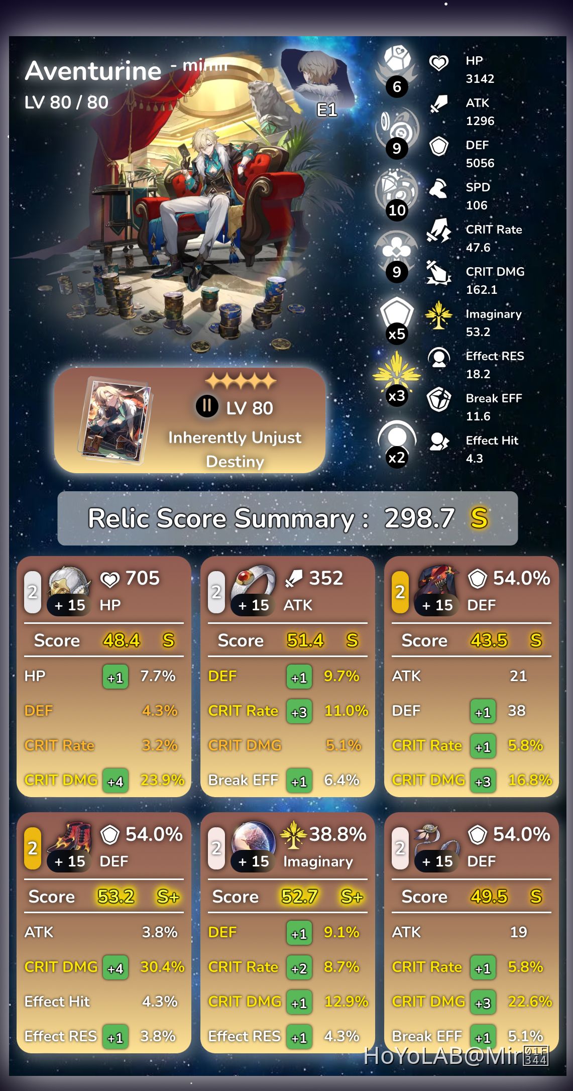 Aventurine relic/build? Honkai: Star Rail | HoYoLAB
