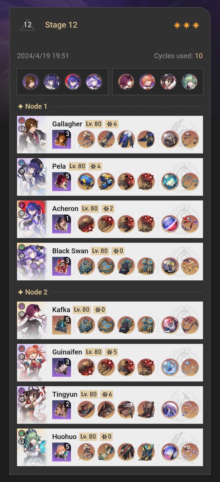 E2 Acheron Buster + Kafka Ult Spam Honkai: Star Rail | HoYoLAB