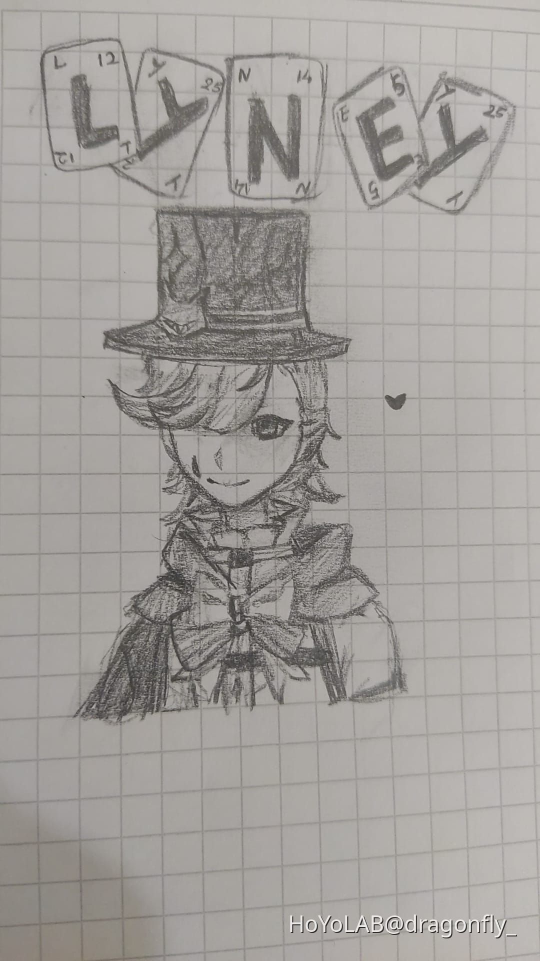 my attempt at drawing lyney Genshin Impact | HoYoLAB