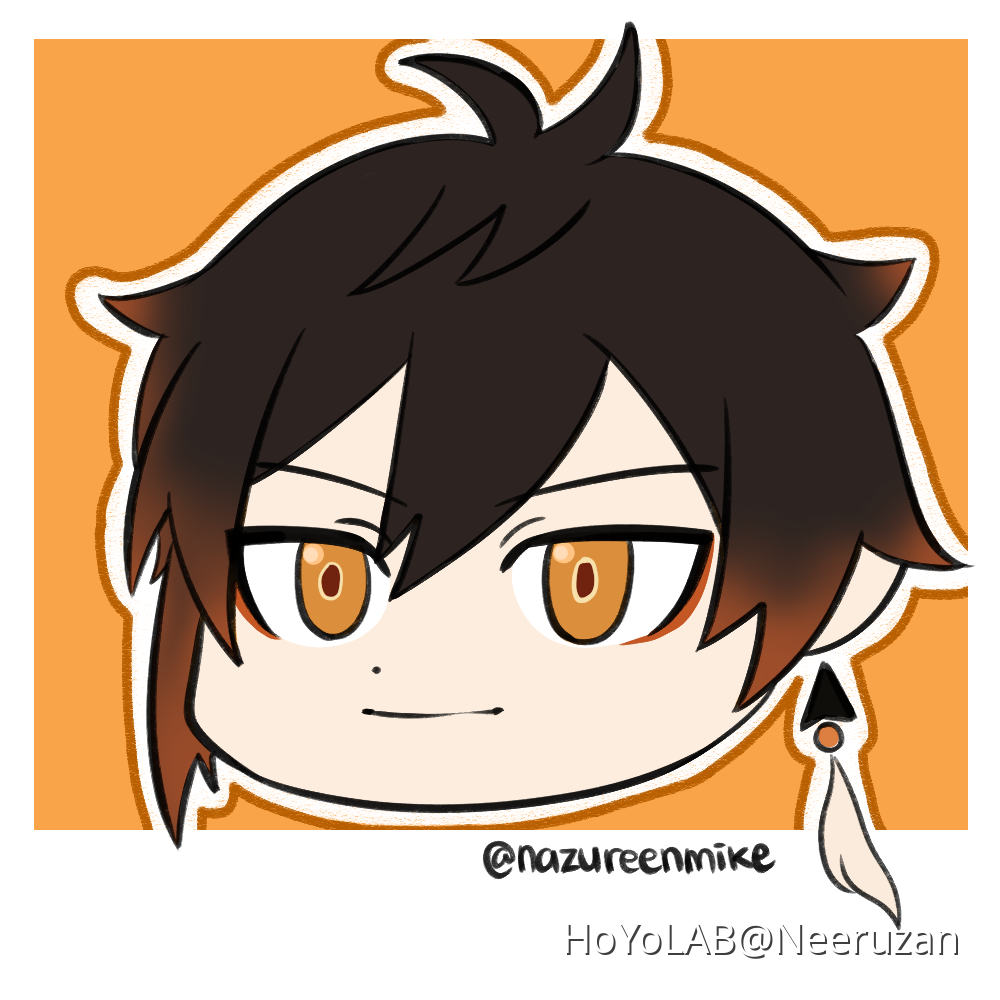 Day 198 until I reach Level 12: Simple chibi of Zhongli! Genshin Impact ...