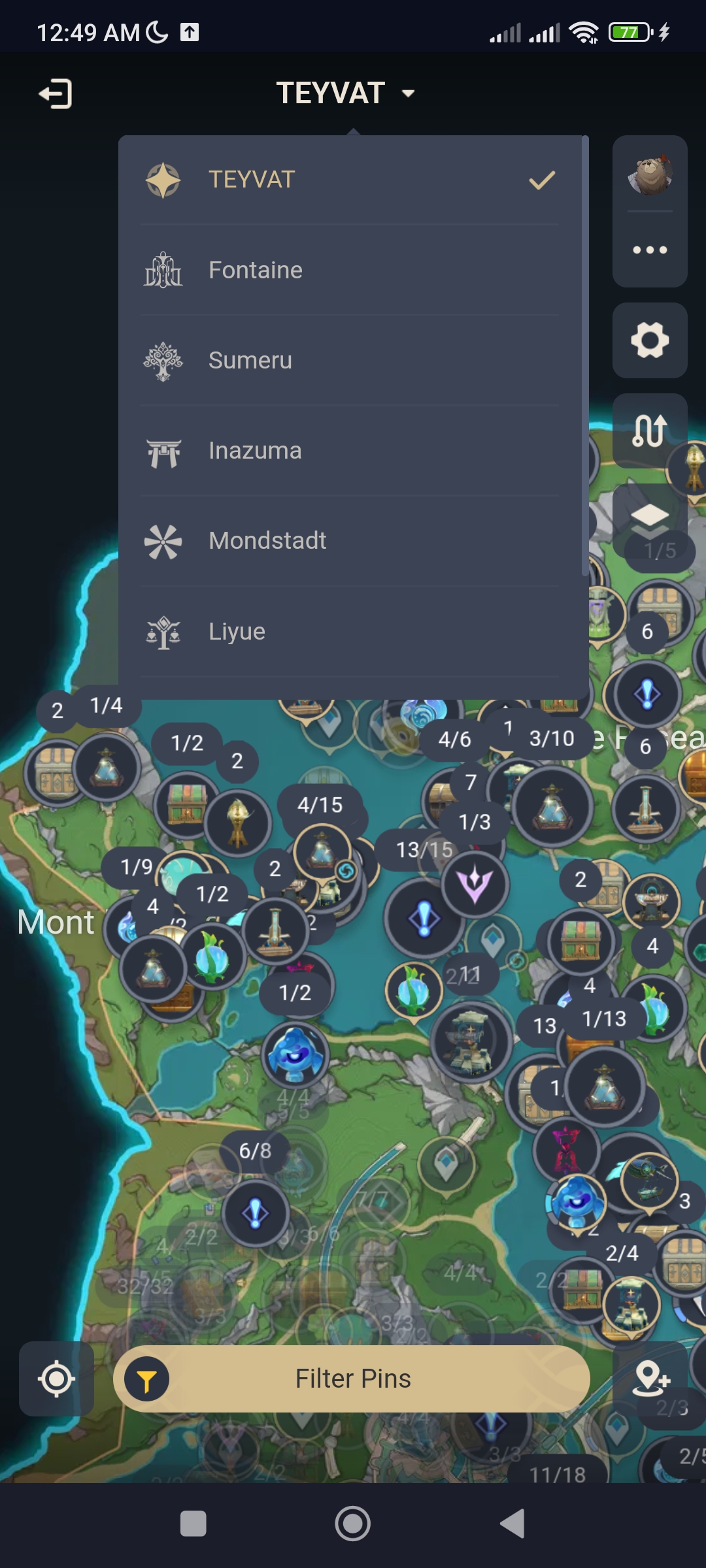 Teyvat Interactive Map Problem Genshin Impact | HoYoLAB