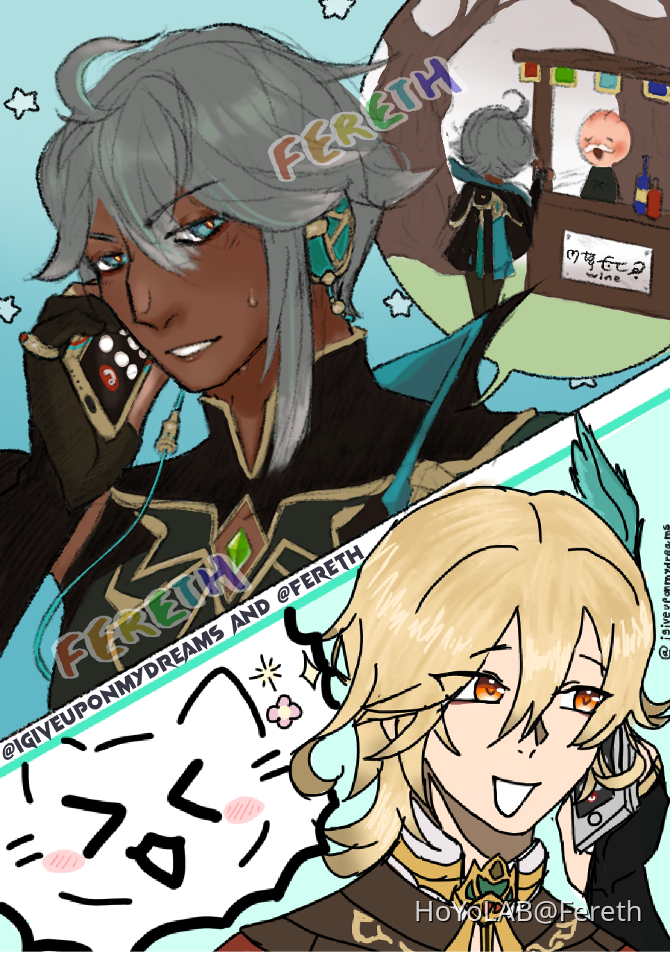 Alhaitham and Kaveh art collab :D Genshin Impact | HoYoLAB