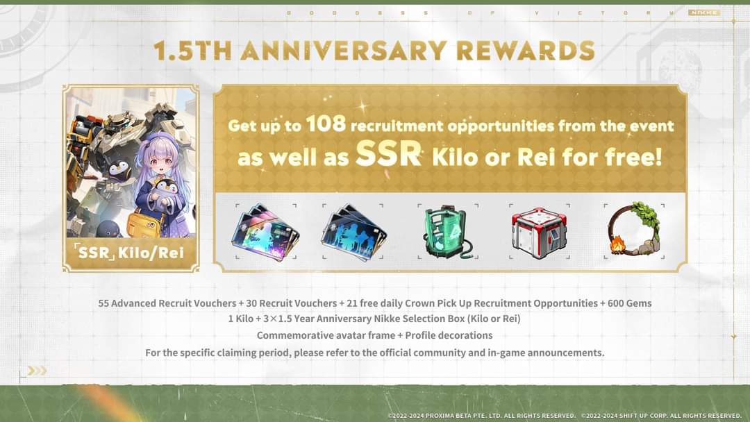 Nikke Half Anniversary Reward + Update Genshin Impact | HoYoLAB