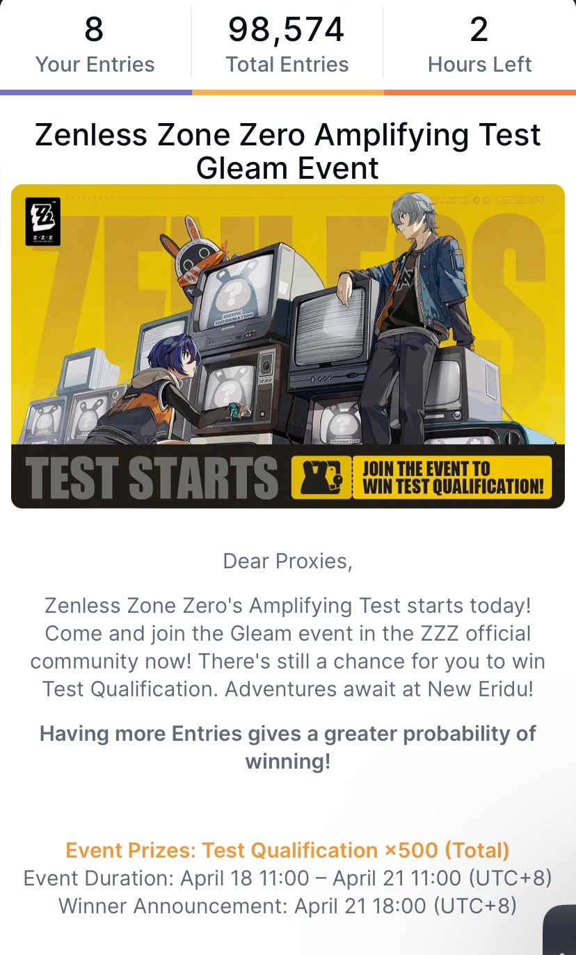 PLS LET ME IN CBT 3 ZZZ Zenless Zone Zero | HoYoLAB