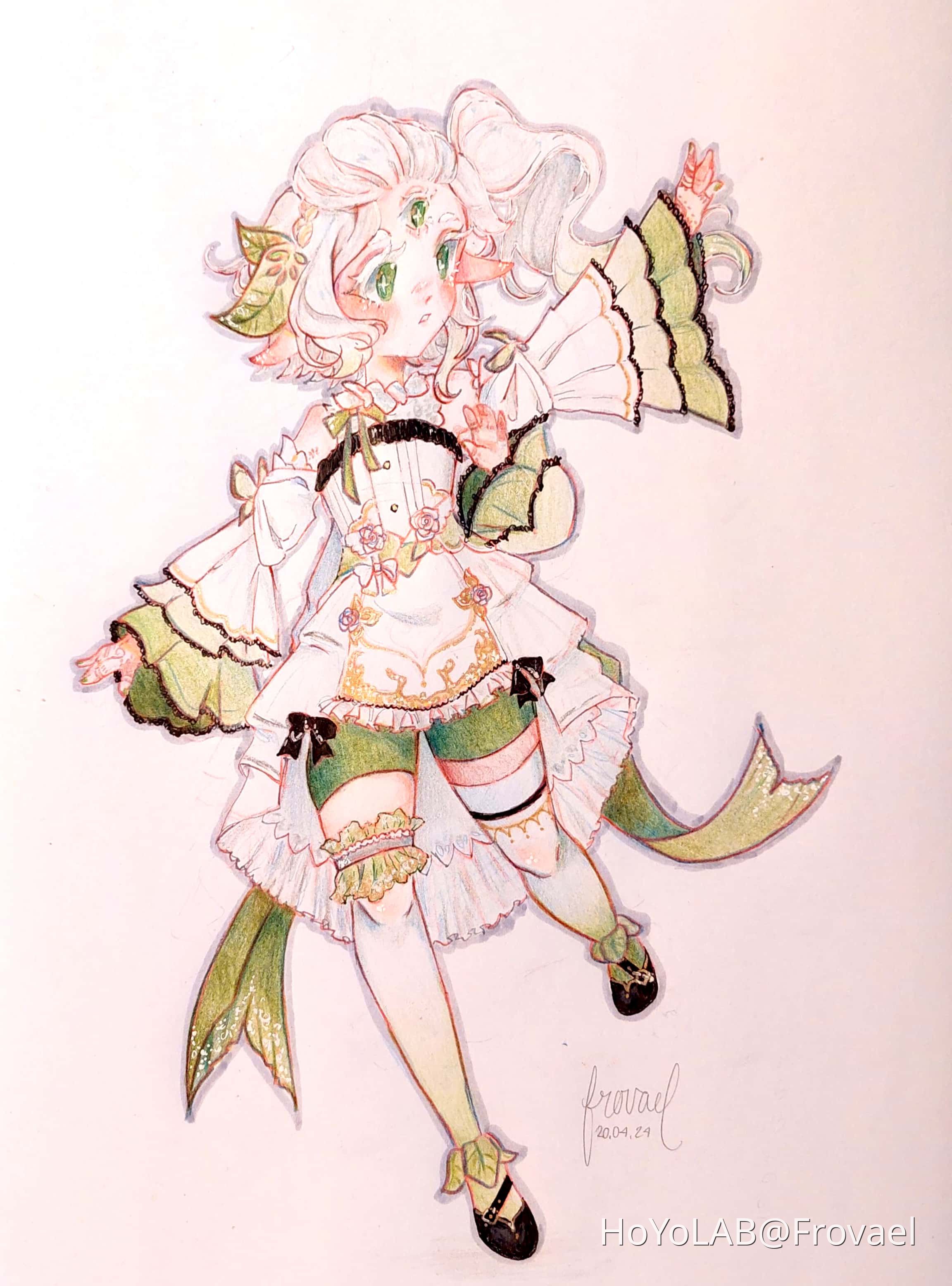 drew Nahihi in a lil outfit😋 (with hcs) Genshin Impact | HoYoLAB