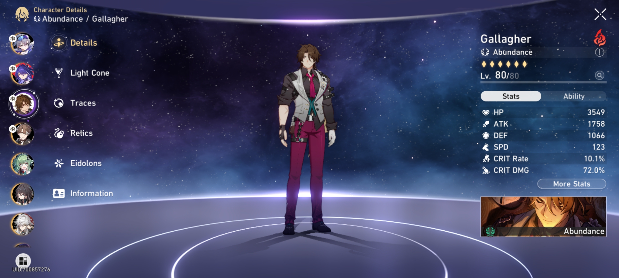 Gallagher build [fan badge post] Honkai: Star Rail | HoYoLAB