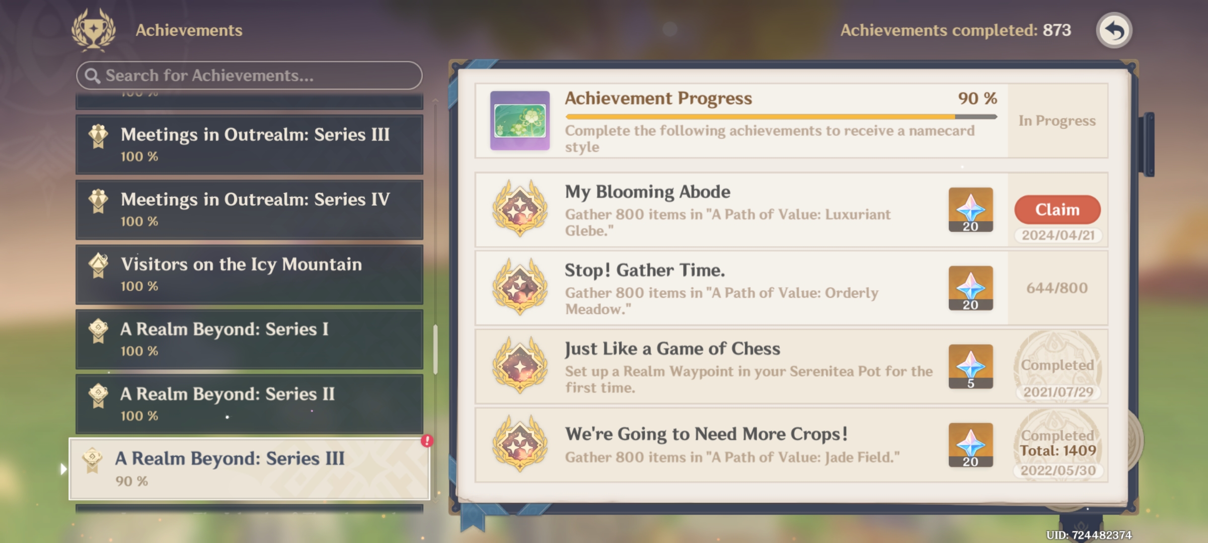 rare achivement? Genshin Impact | HoYoLAB