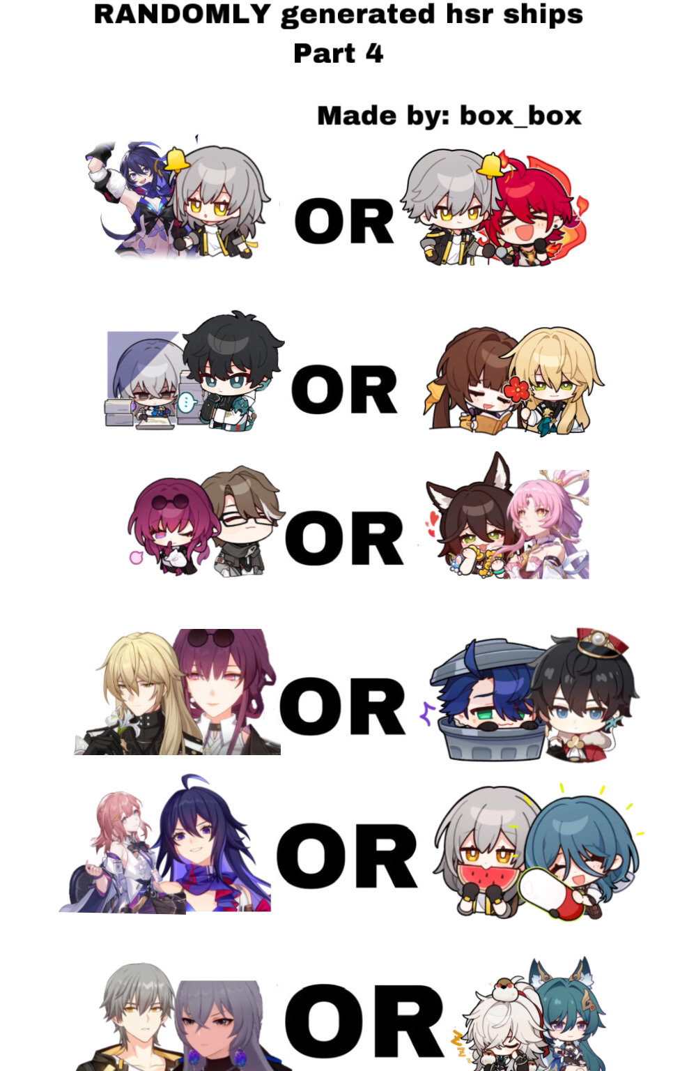 Randomly generated hsr ships part 4🌹 Honkai: Star Rail | HoYoLAB