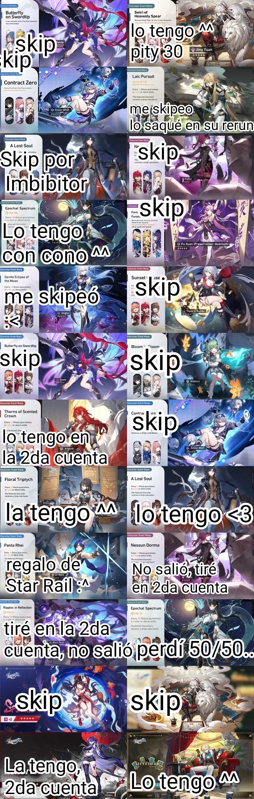 Mi suerte y tiradas ^^ Honkai: Star Rail | HoYoLAB