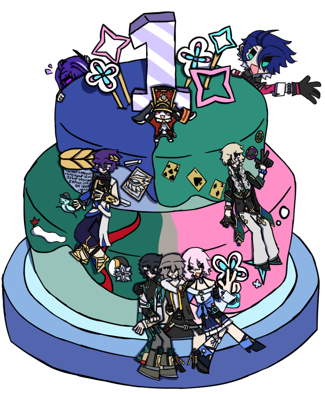 Honkai Star Rail 1 Year Anniversary Cake! Honkai: Star Rail | HoYoLAB