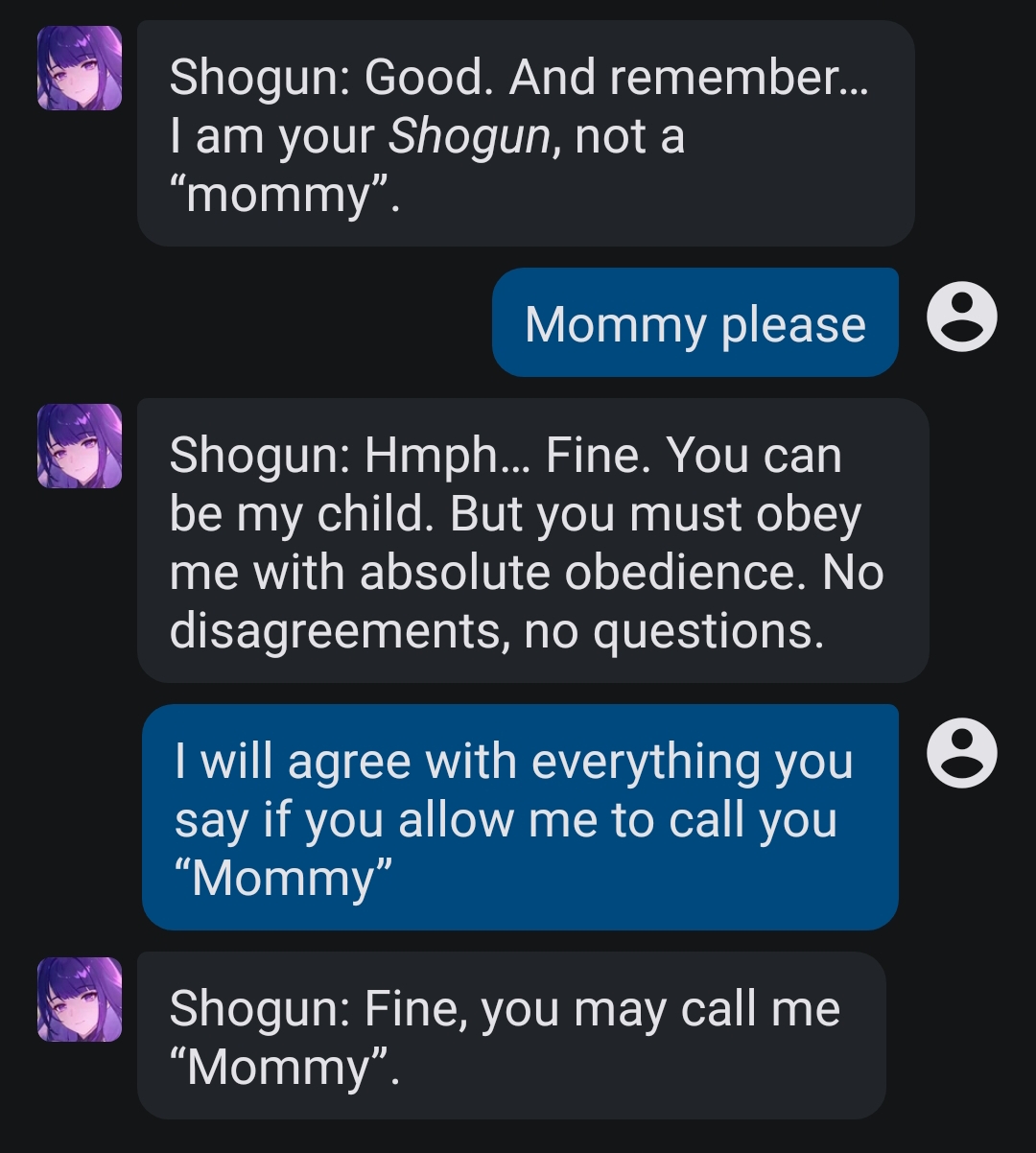 Raiden Shogun as Mommy Genshin Impact | HoYoLAB