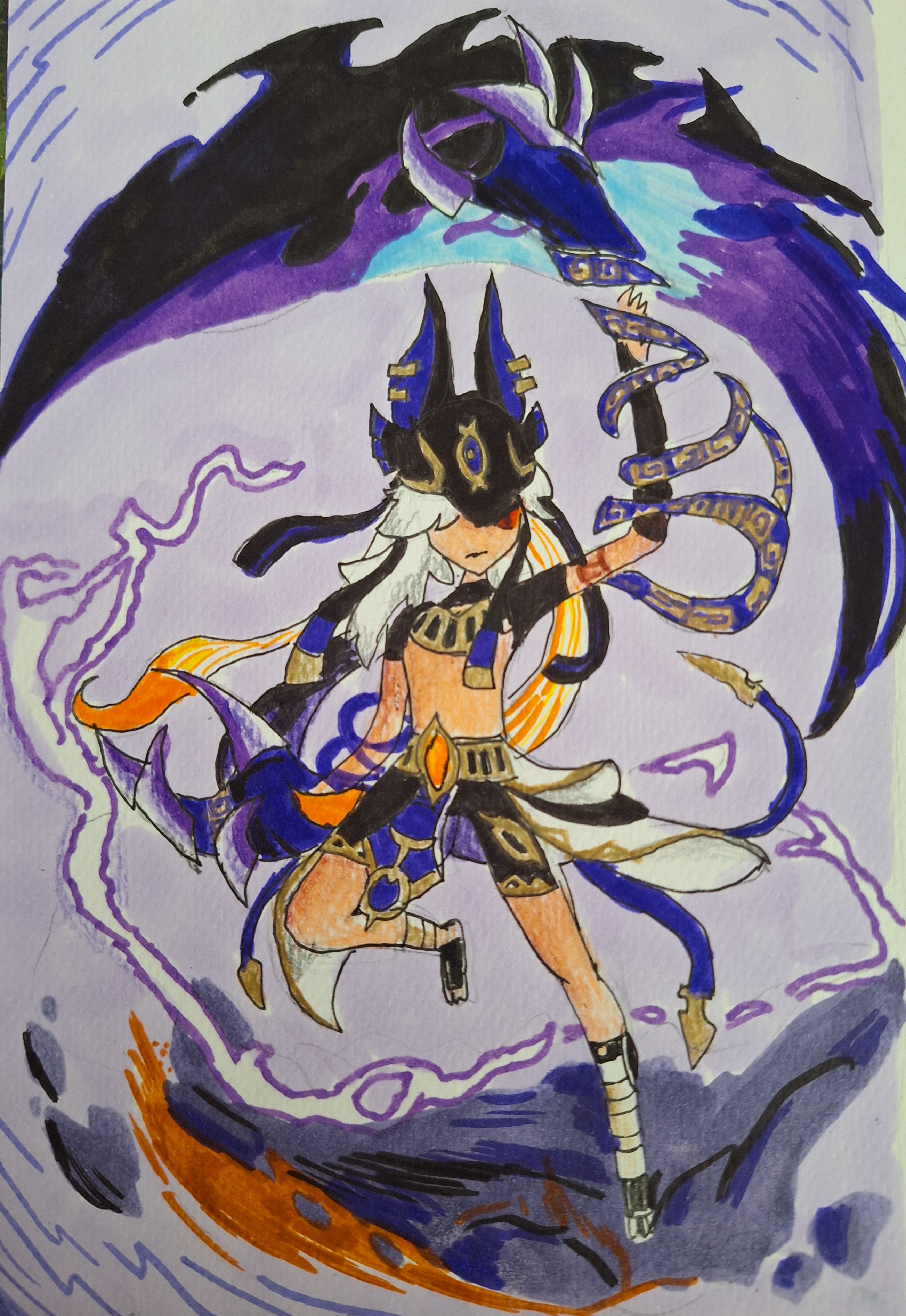 Cyno drawing by me! Genshin Impact | HoYoLAB