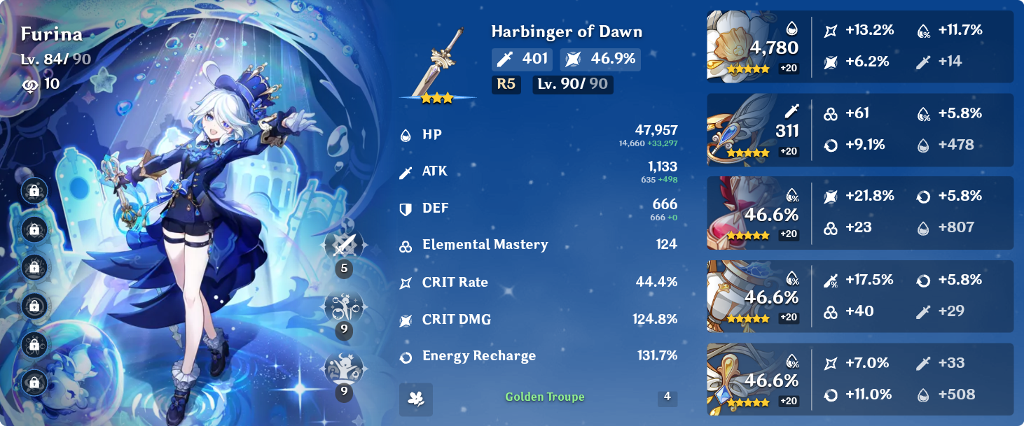 Best F2P sword for Furina ? Genshin Impact | HoYoLAB