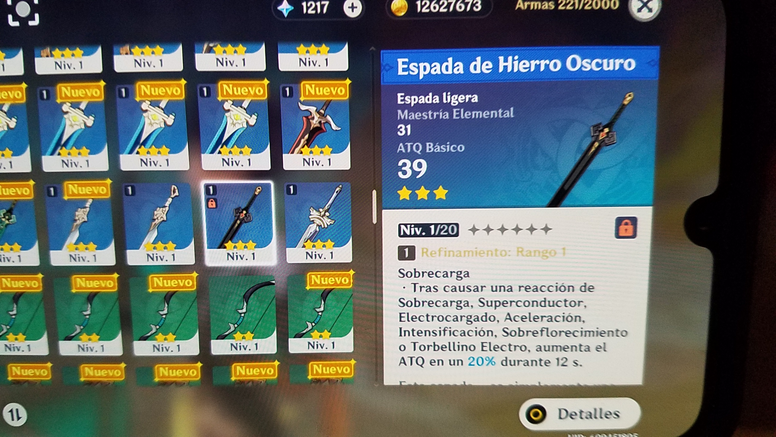 Ya hay una segunda espada de hierro oscuro. Genshin Impact | HoYoLAB