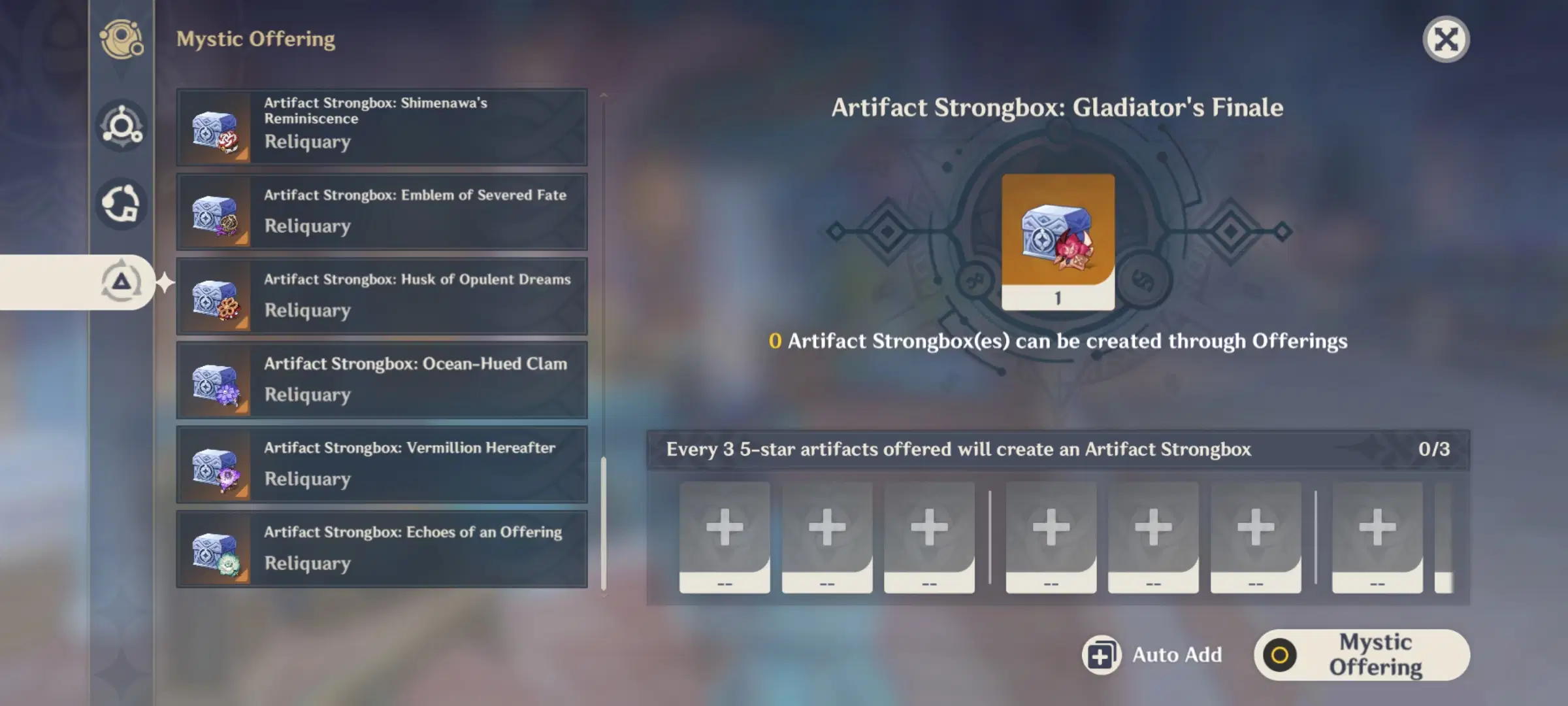 We need more artifact strong boxes added Hoyo. Genshin Impact | HoYoLAB
