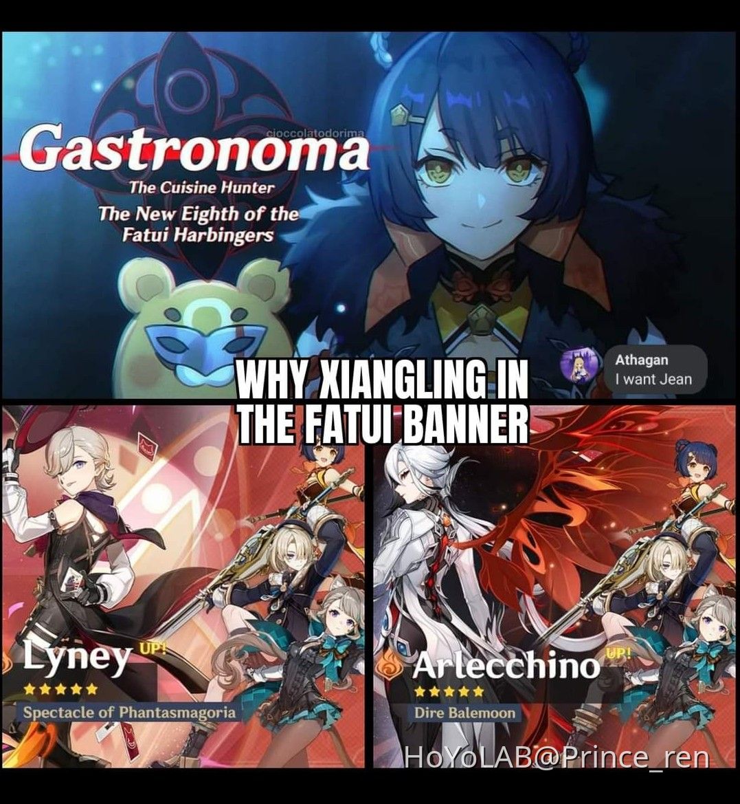 xiangling and baizhu in fatui banners Genshin Impact | HoYoLAB