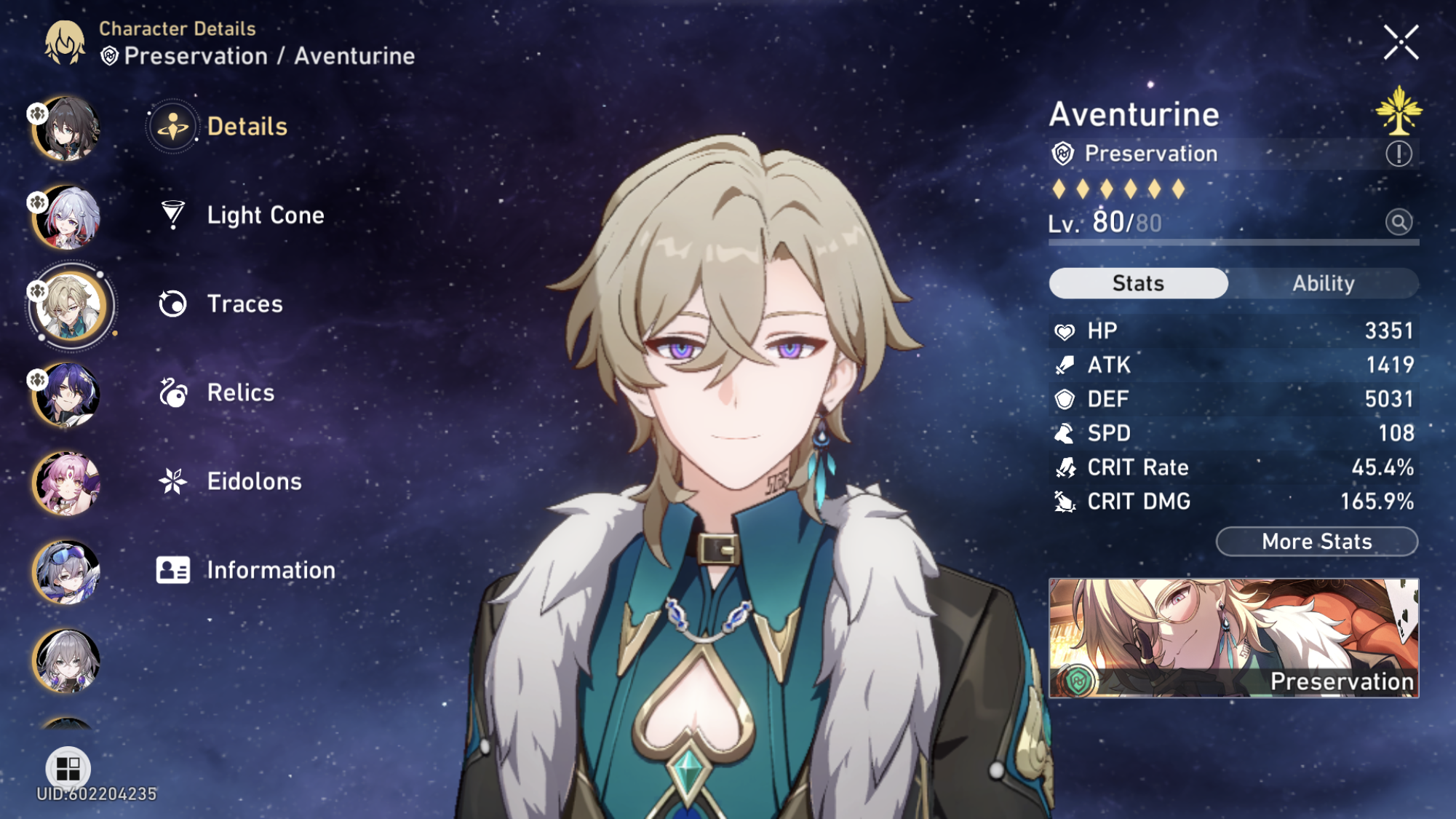 Aventurine build update Honkai: Star Rail | HoYoLAB