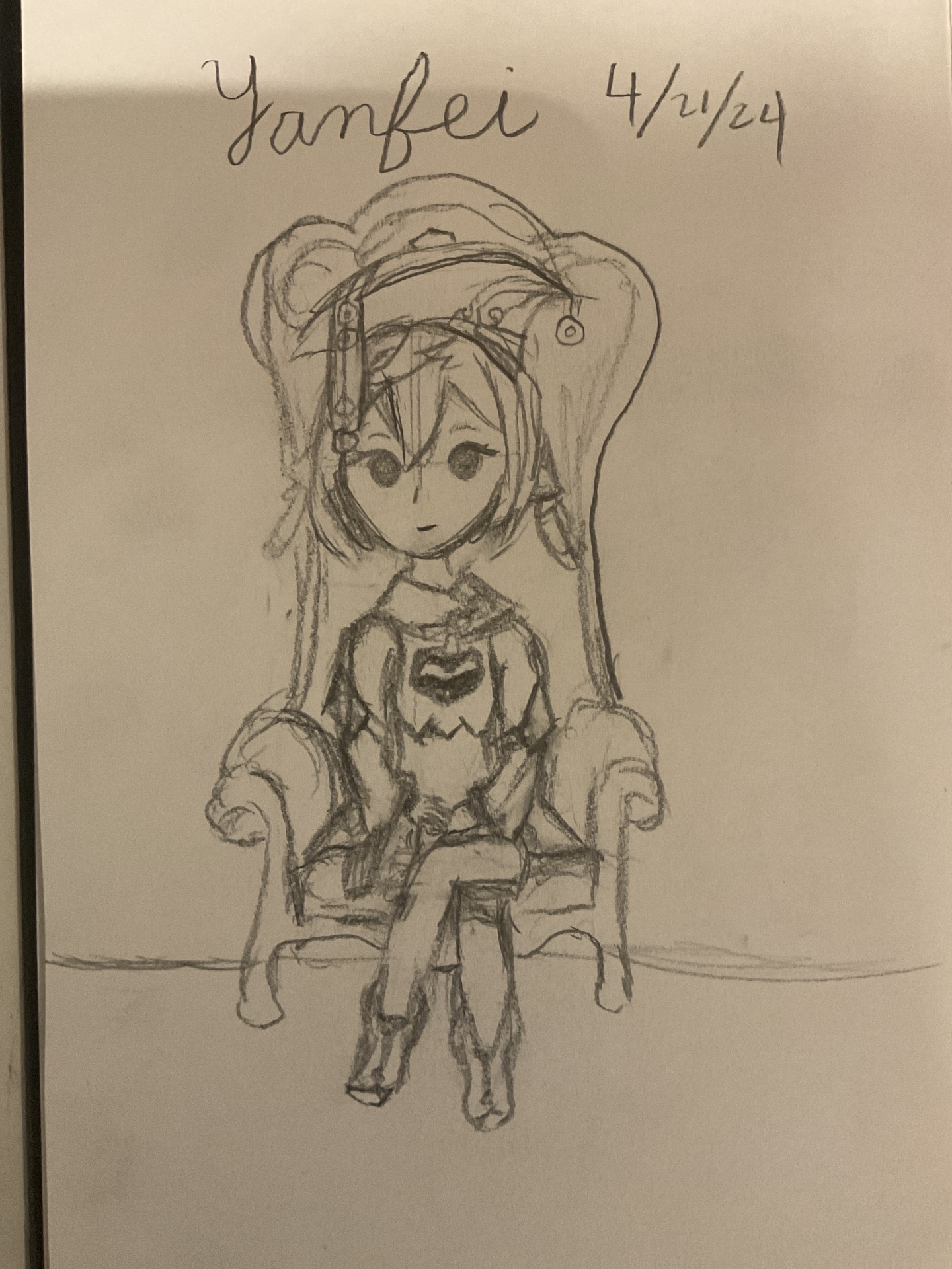 Yanfei drawing Genshin Impact | HoYoLAB