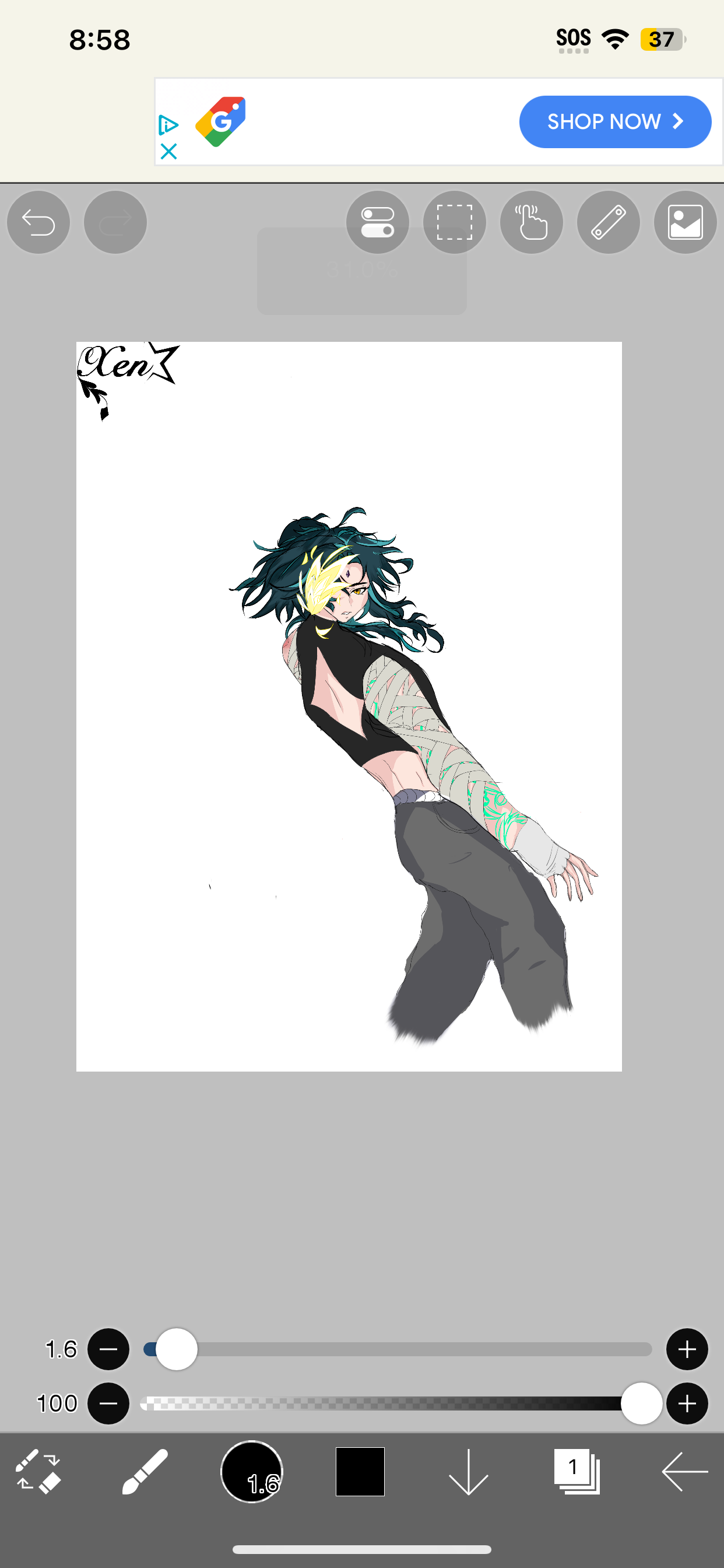 It’s not good Ik but I wanted to draw Xiao :) (Base used is my own ...