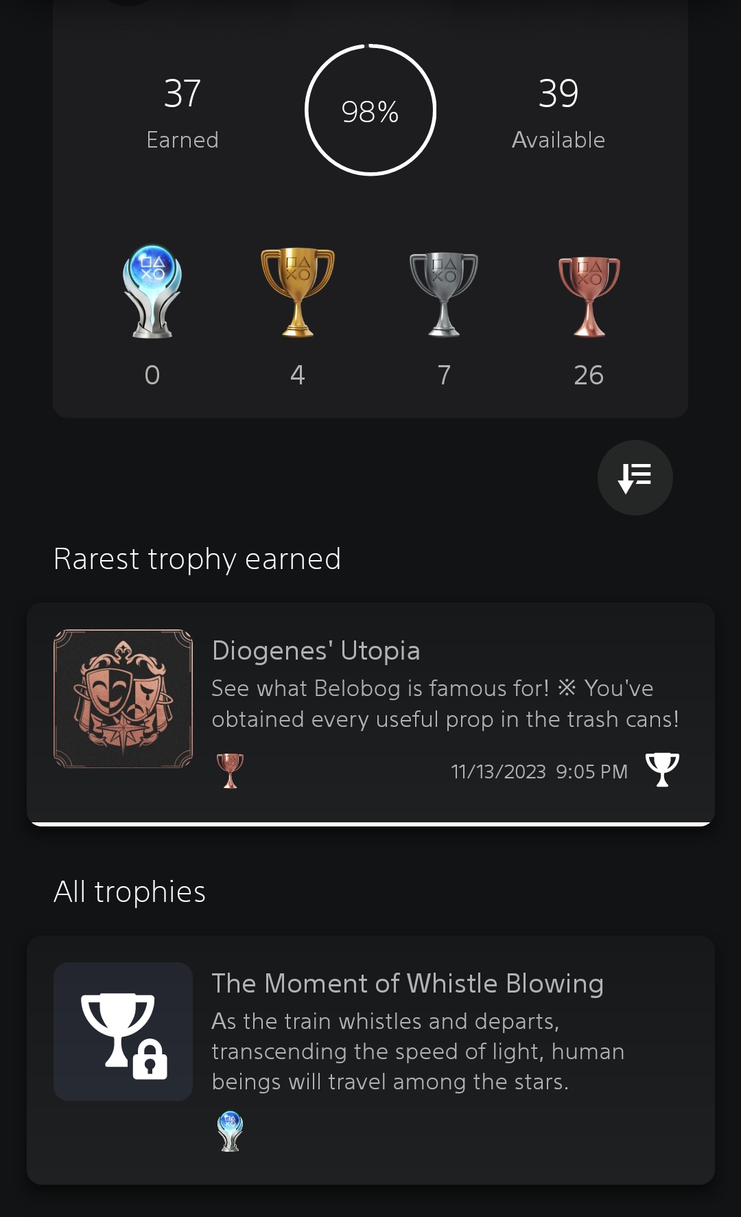 Need help on PS5 Trophy Achievement Honkai: Star Rail | HoYoLAB