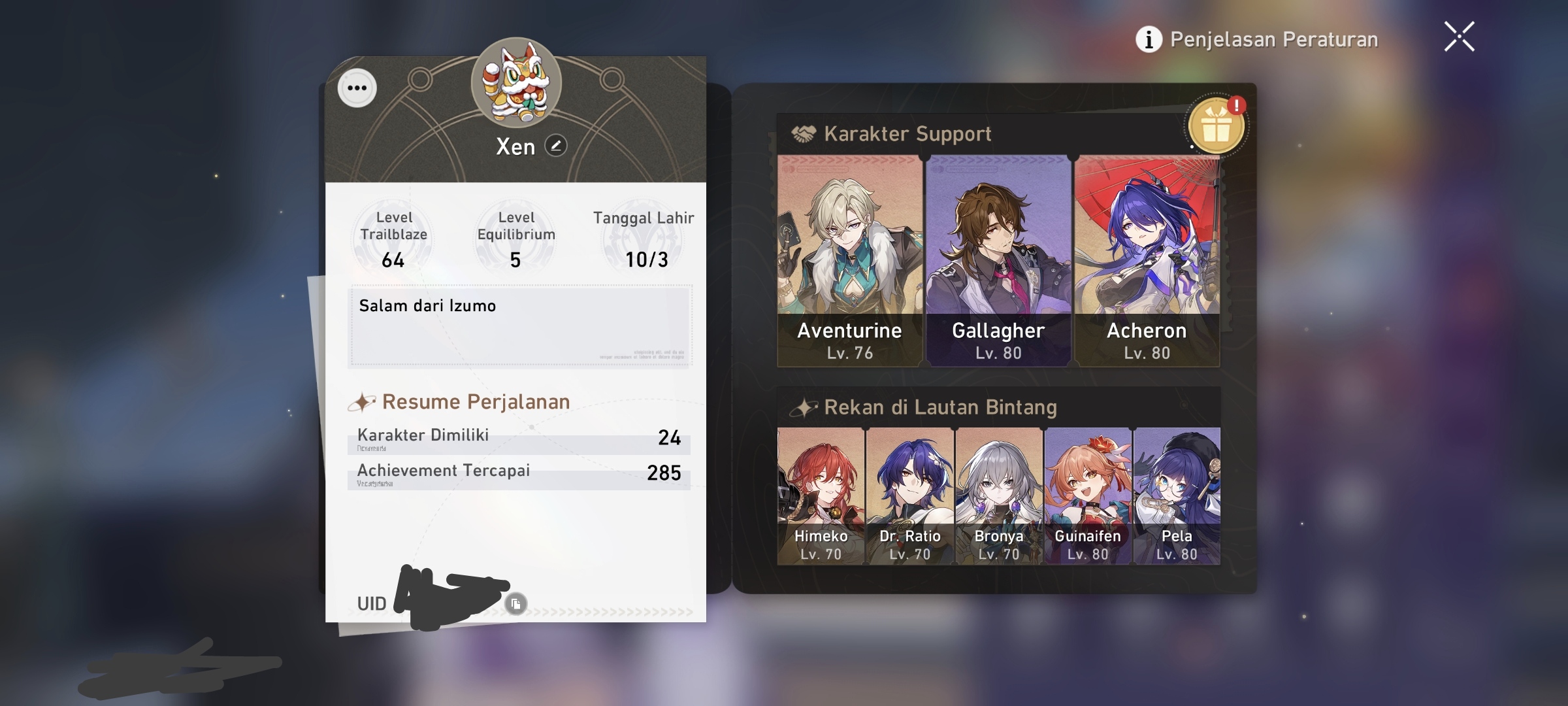 Ty yang pakai support aing Honkai: Star Rail | HoYoLAB