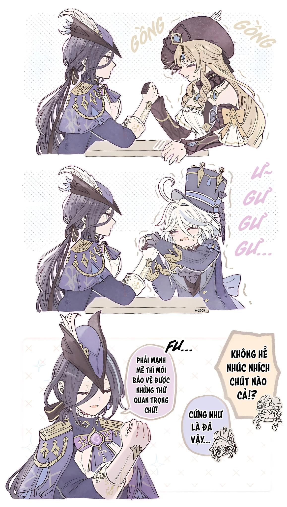 Vật tay cùng Clorindeʕ´• ᴥ•̥`ʔ Genshin Impact | HoYoLAB