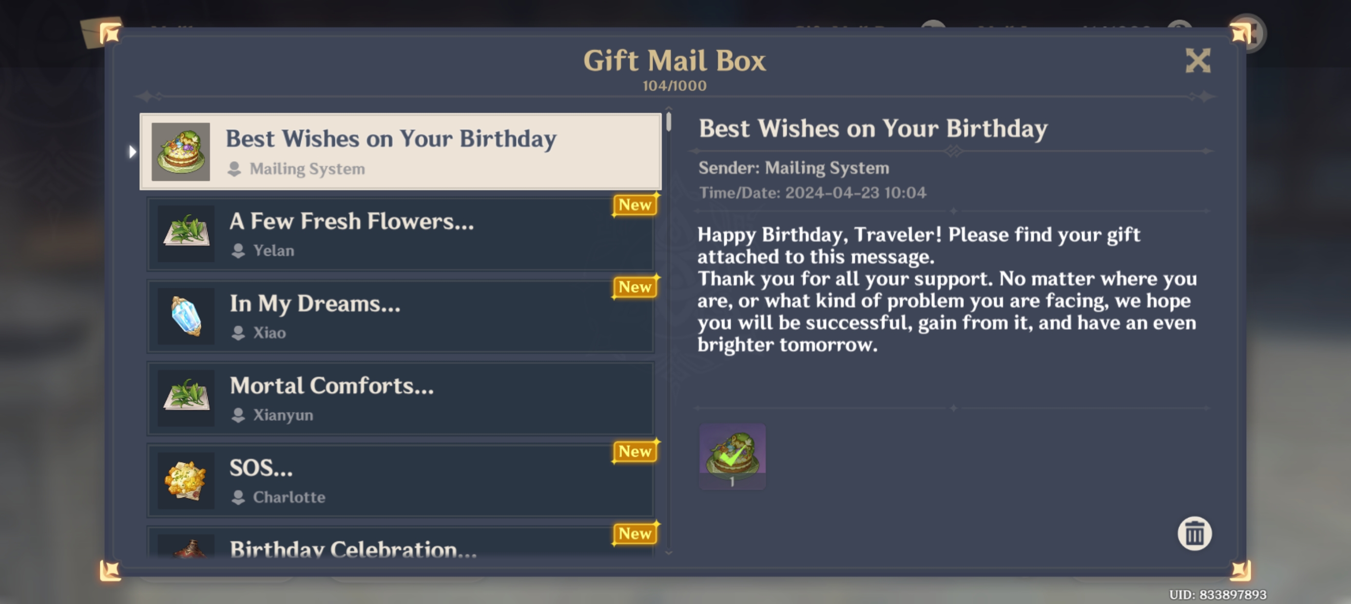 Thanks miHoYo! Genshin Impact | HoYoLAB