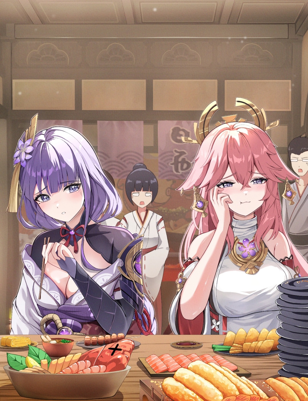 I enjoy feeding my Yae delicious food Genshin Impact | HoYoLAB
