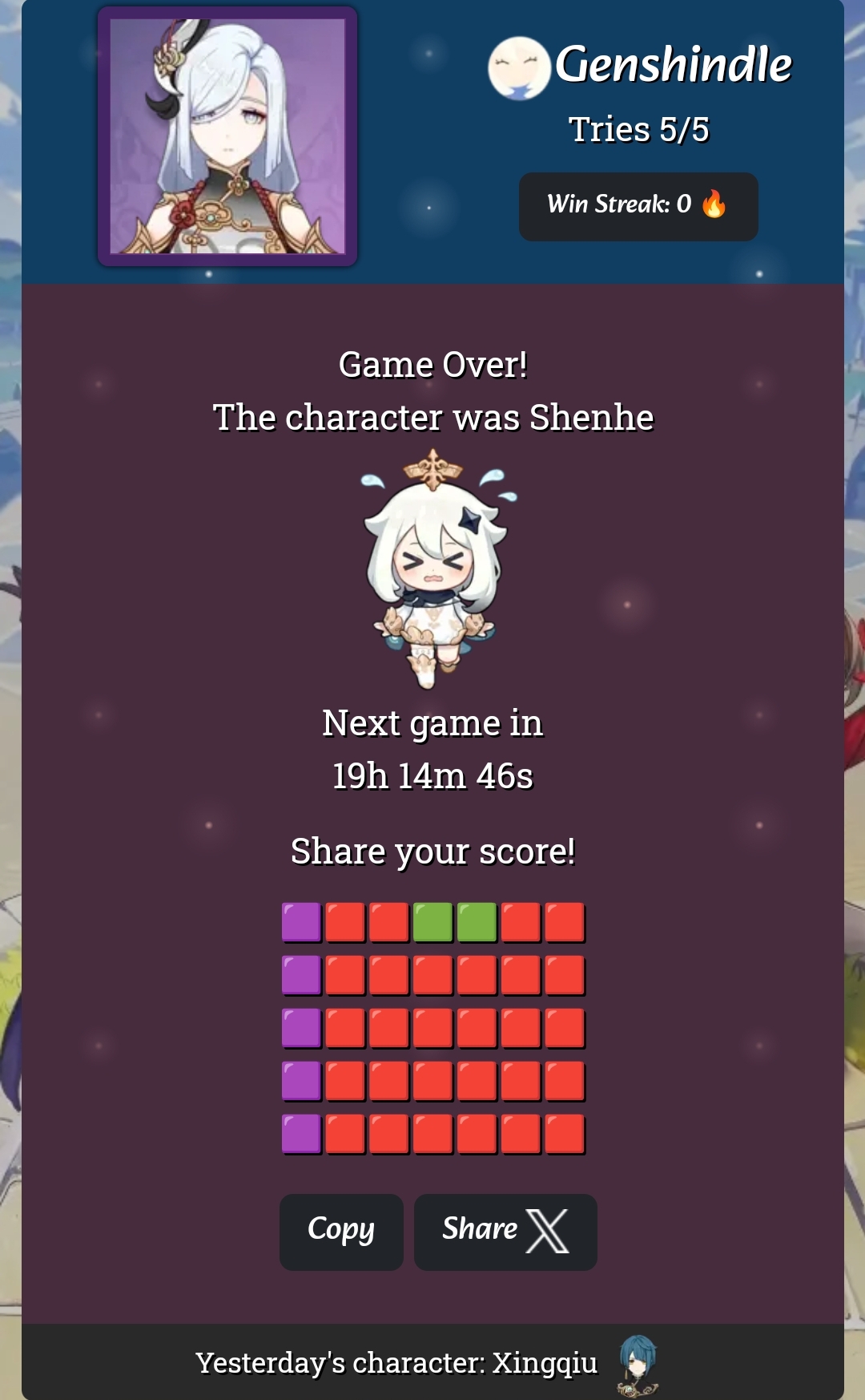i lost, no Shenhe chibi today😞 Genshin Impact | HoYoLAB