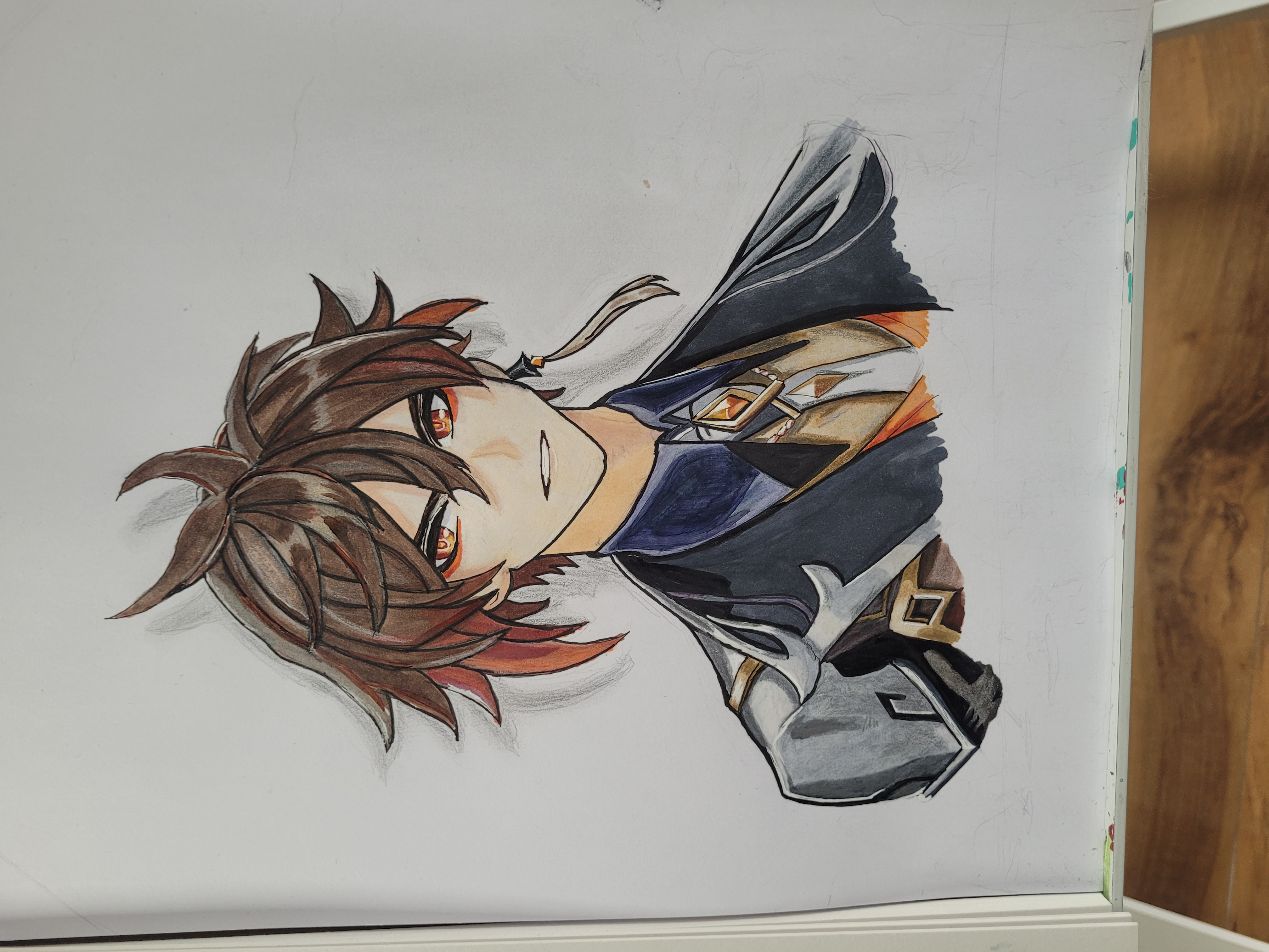 My Zhongli drawing Genshin Impact | HoYoLAB