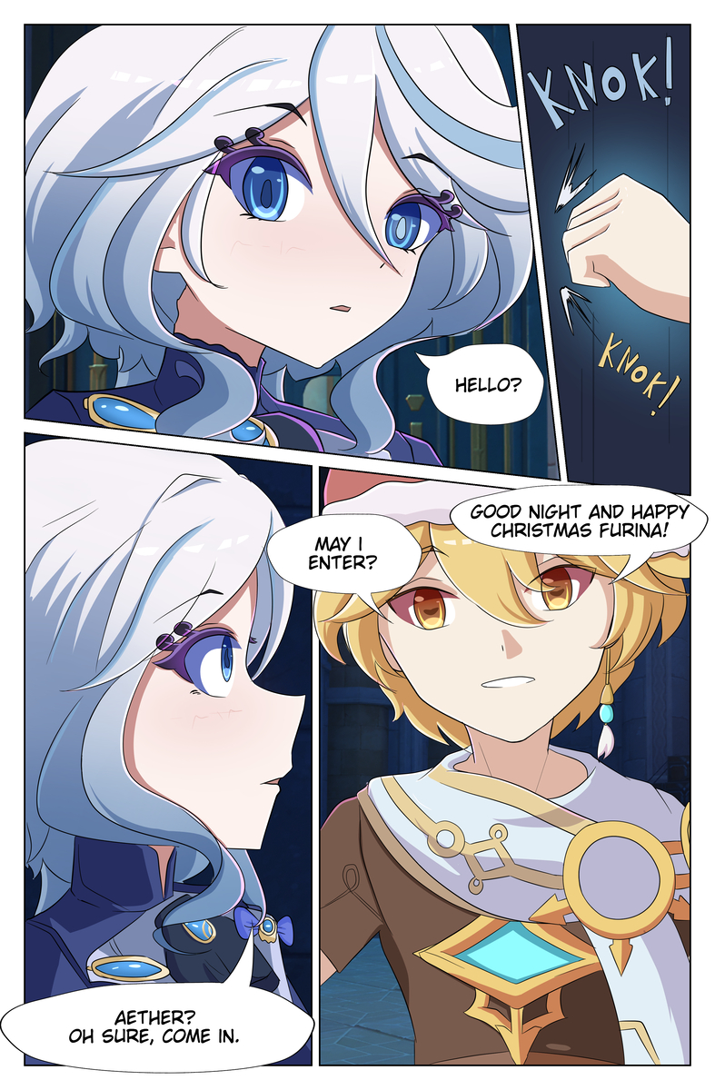 Furina And Aether - Christmas Genshin Impact | HoYoLAB