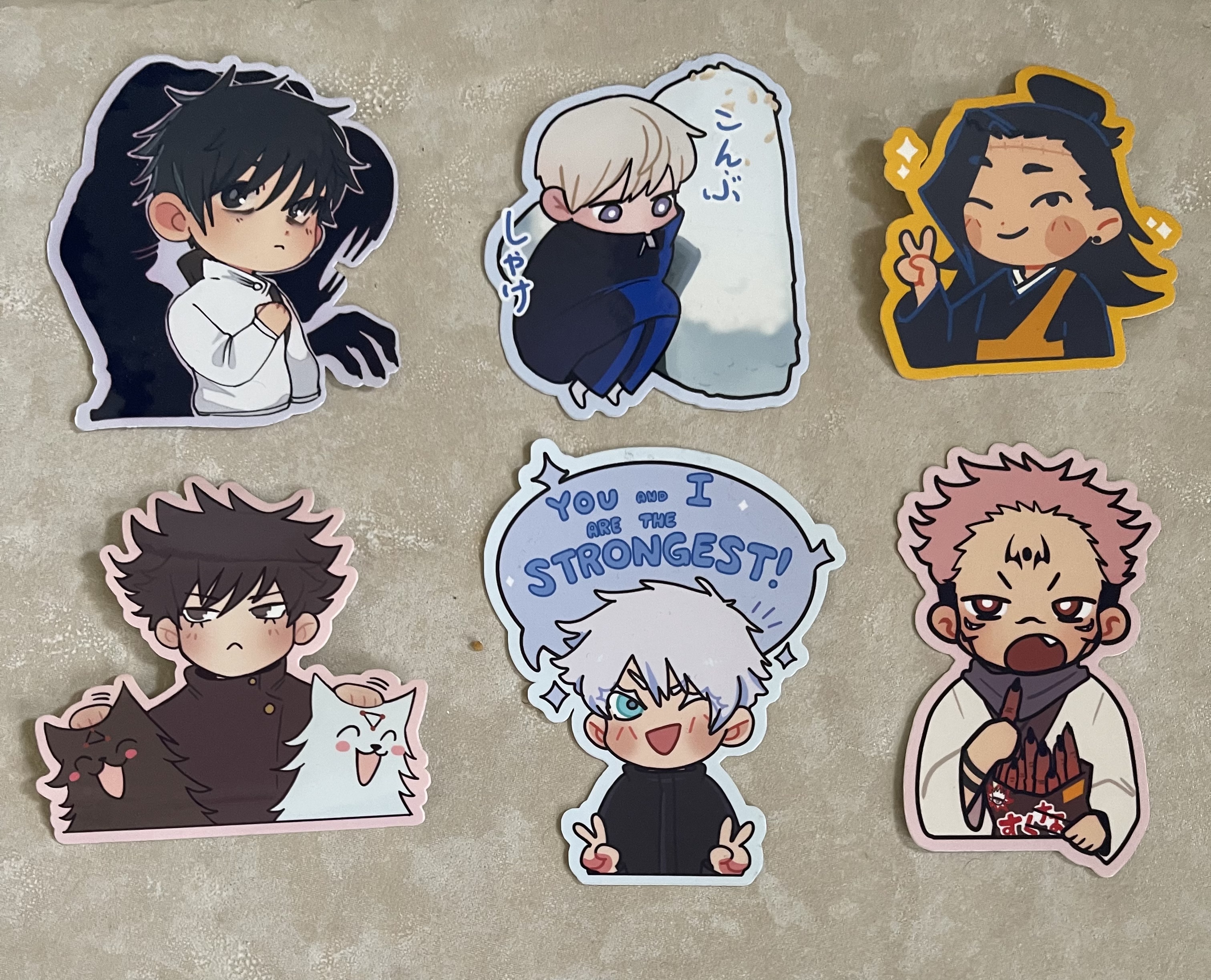 random jjk stickers I got at a japanese festival:3 | HoYoLAB