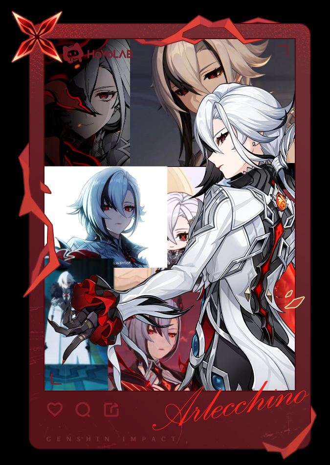 Father with Father with The Knave with chibi Arlecchino with The Forth ...