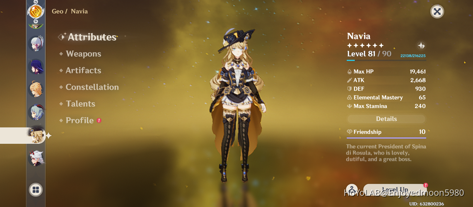 My navia build! Genshin Impact | HoYoLAB