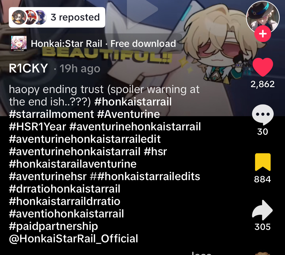 aventio shippers winning once again Honkai: Star Rail | HoYoLAB