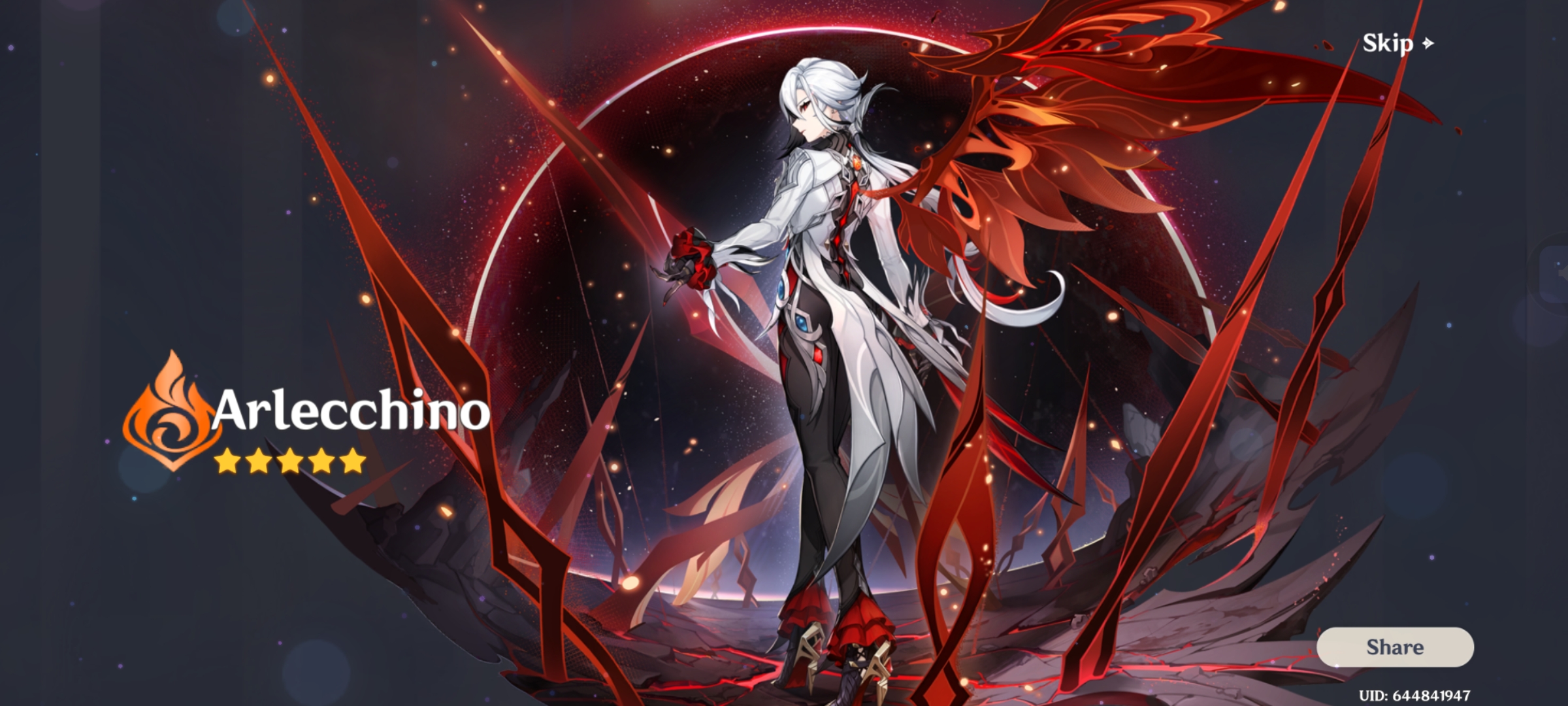 lucky me arlecchino the queen is home..one 10 pull and i got her weapon Genshin Impact | HoYoLAB