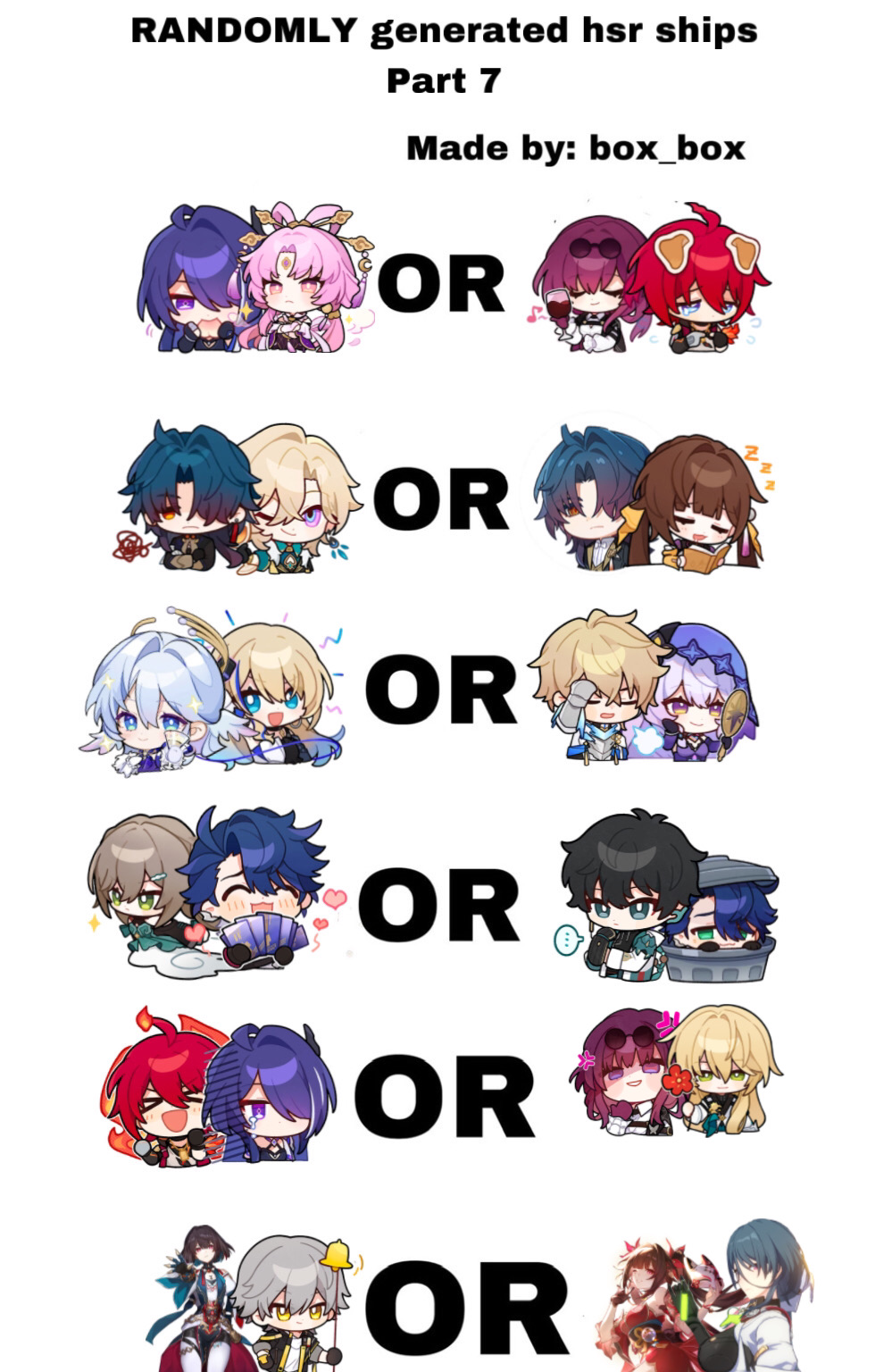 Randomly generated hsr ships, part 7💐 Honkai: Star Rail | HoYoLAB