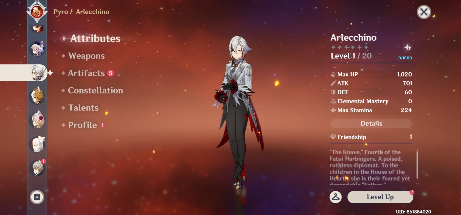 got C1 arlecchino for only 20000 primogen. and my current primogen ...