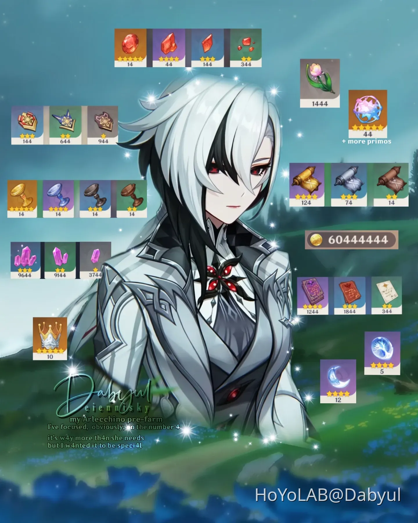 My Arlecchino Pre-farm ️ Genshin Impact | HoYoLAB