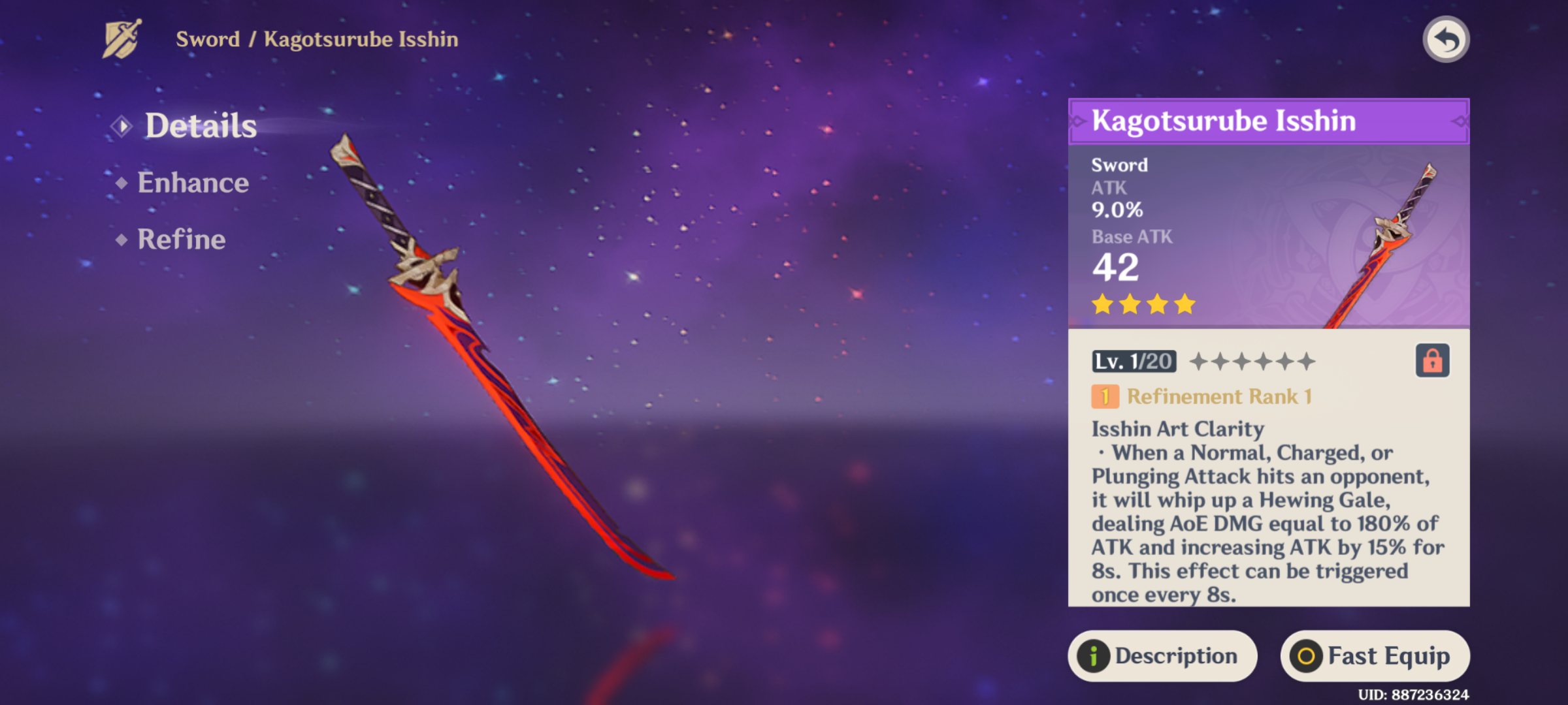 Kagotsurube Isshin... Genshin Impact | HoYoLAB