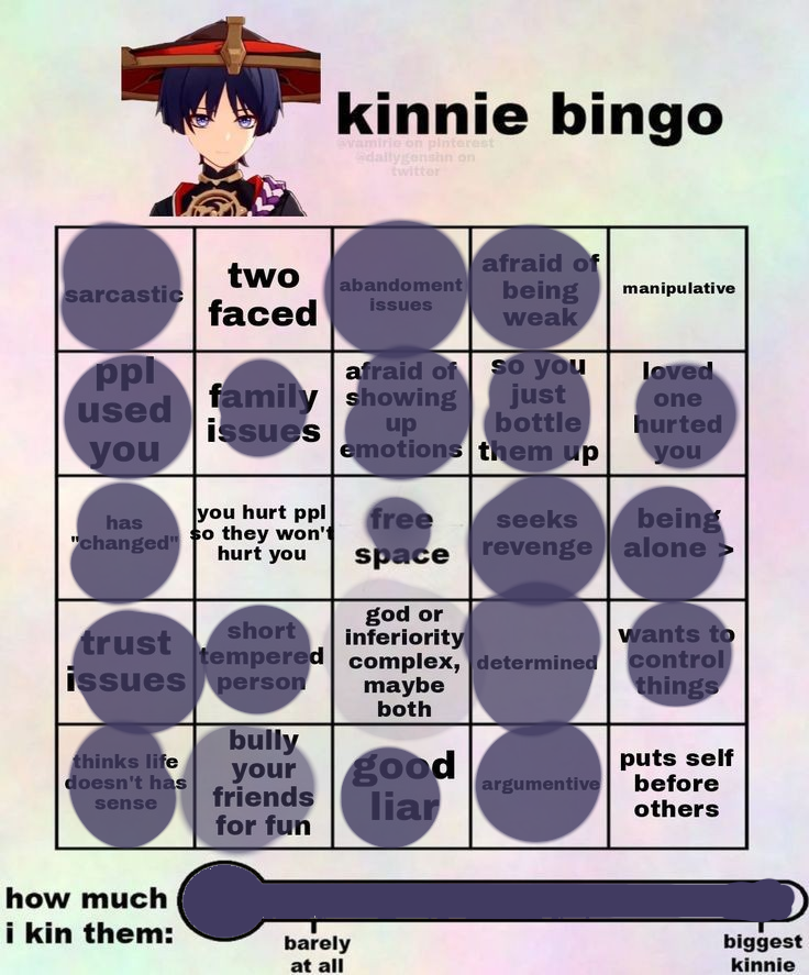 kinnie bingo part3 Genshin Impact | HoYoLAB