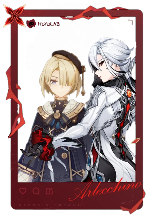 Freminent ve Arlecchino selfie çekiyor Genshin Impact | HoYoLAB