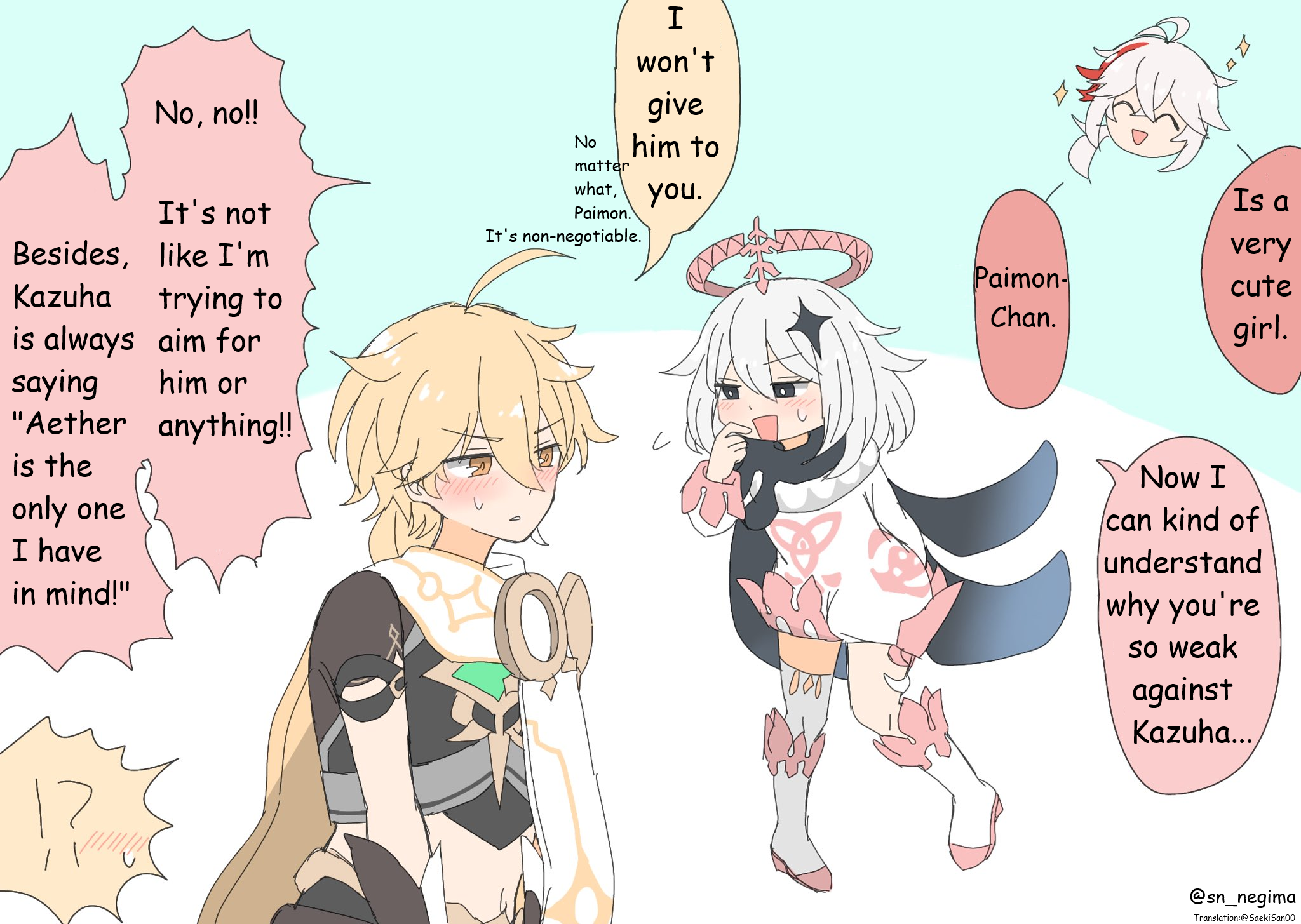 Kazuha's charm's can even be seen by Paimon. Genshin Impact | HoYoLAB