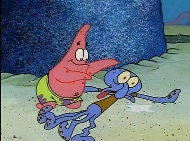Patrick saved Squidward | HoYoLAB