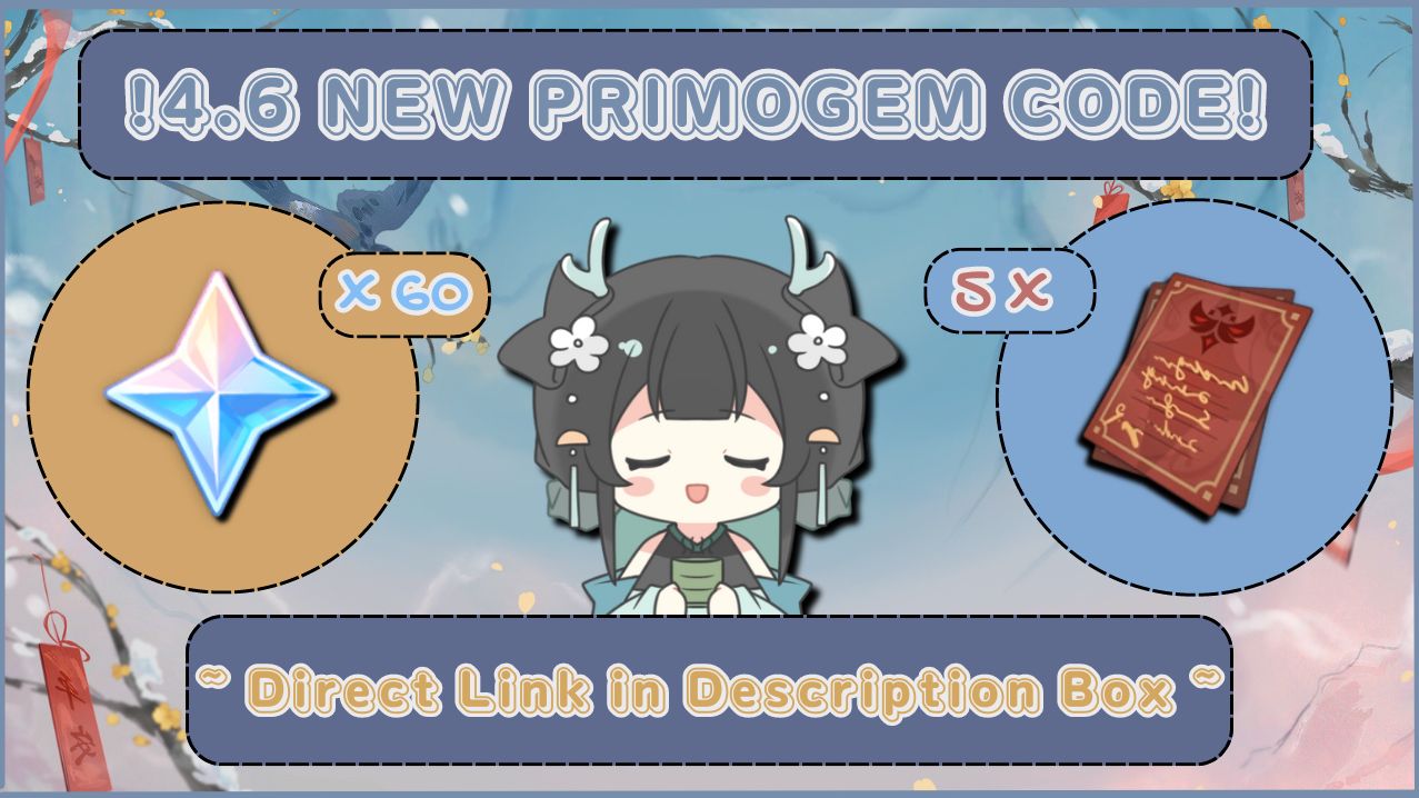 ~ NEW 4.6 Primogem Code! ~ Direct Link in Description ~ Genshin Impact ...