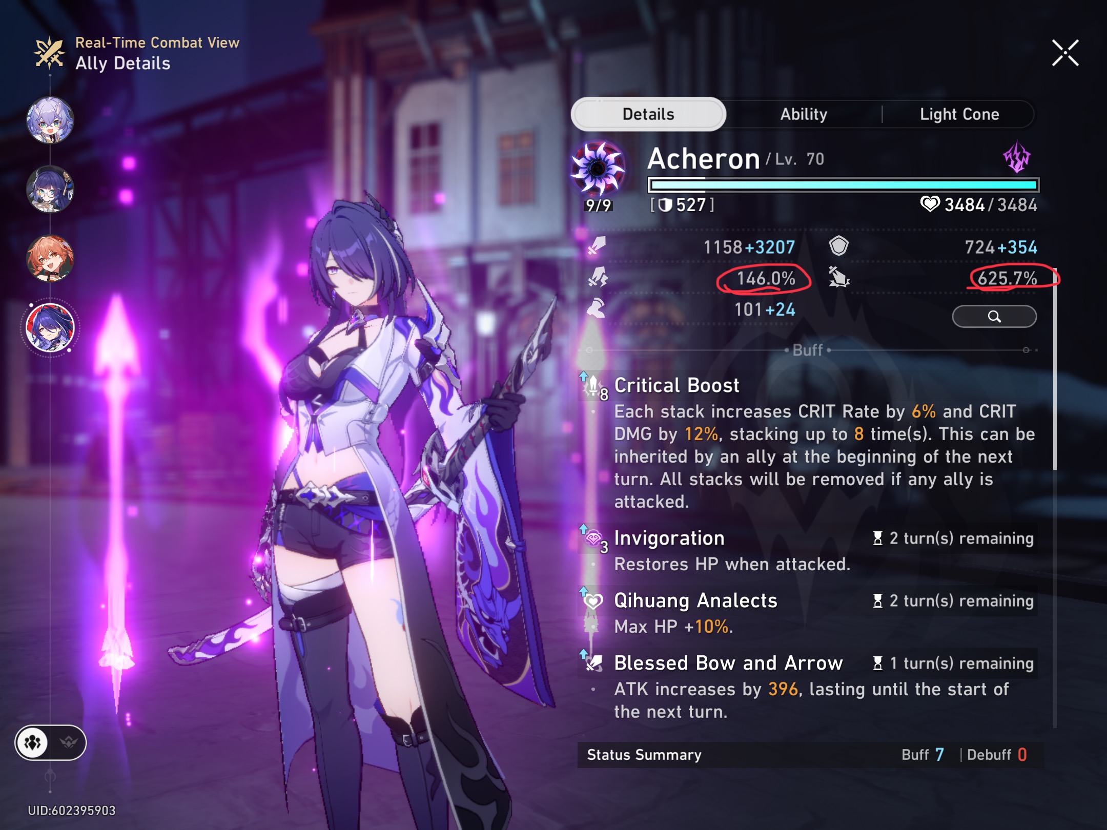 Acheron is unstoppable in the Simulated Universe Honkai: Star Rail ...