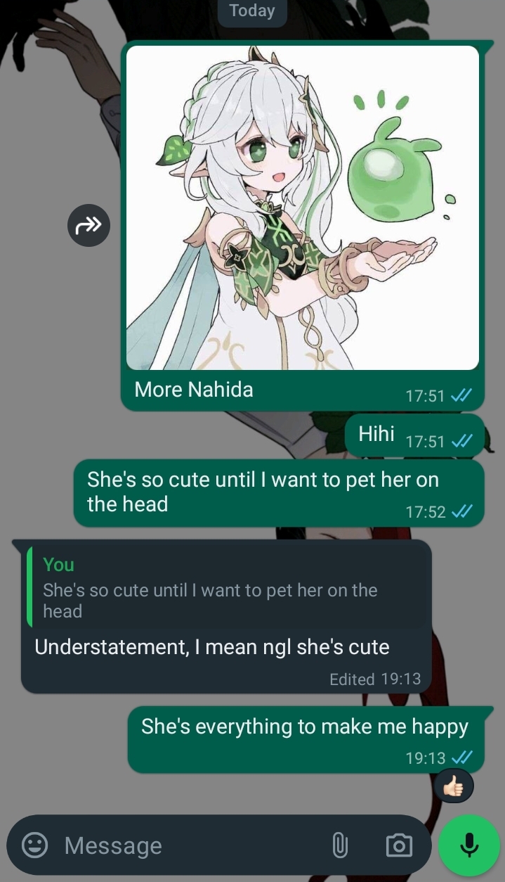 Day 13: Sending Nahida until she plays genshin and obsessed with her(I ...