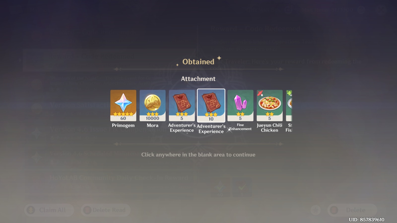 New redeem codes direct link Genshin Impact | HoYoLAB