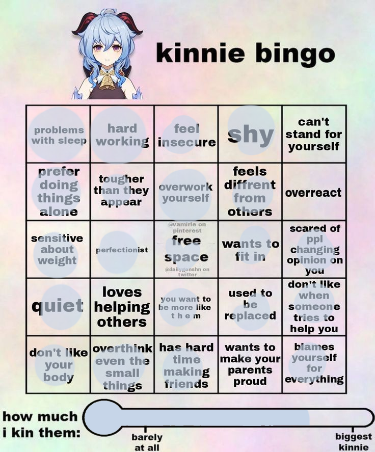 kinnie bingo part7 Genshin Impact | HoYoLAB