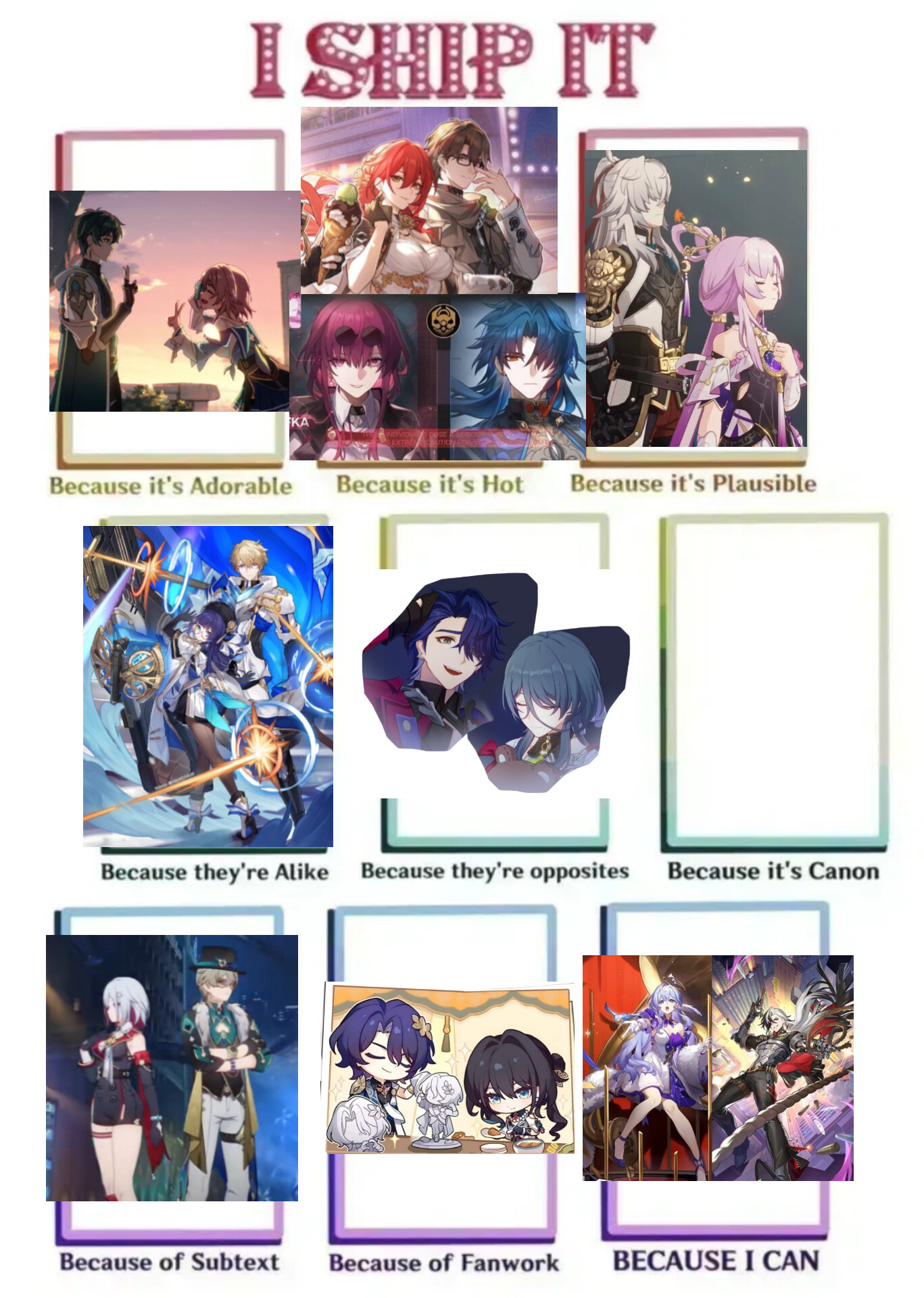 My HSR ships Honkai: Star Rail | HoYoLAB